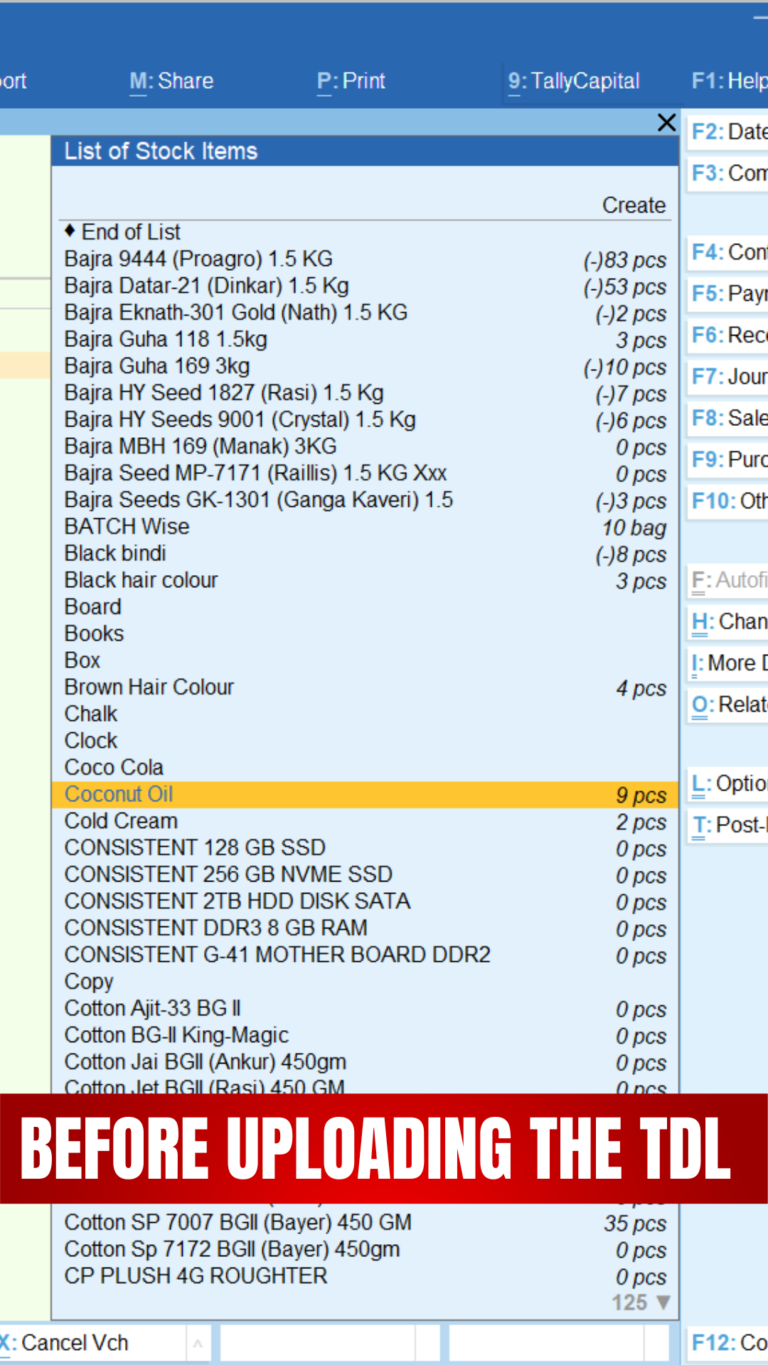 Change Font Style and Increase Font Size - GYANAMRIT TALLY TDL STORE