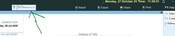 Tally Release or Version Display on Go To Button - GYANAMRIT TALLY TDL ...